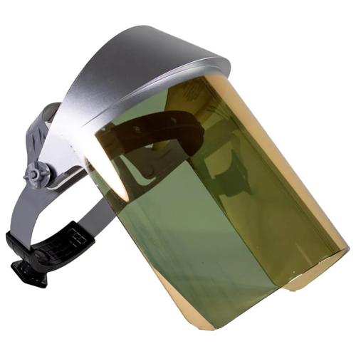 High Heat Face Shield - Polycarbonate - Gold Coated - Ratcheting ...