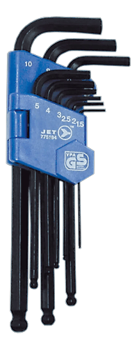 Ball Nose Hex Key Set - Metric - 9 pcs | 775184 | Hex and Torx Keys ...
