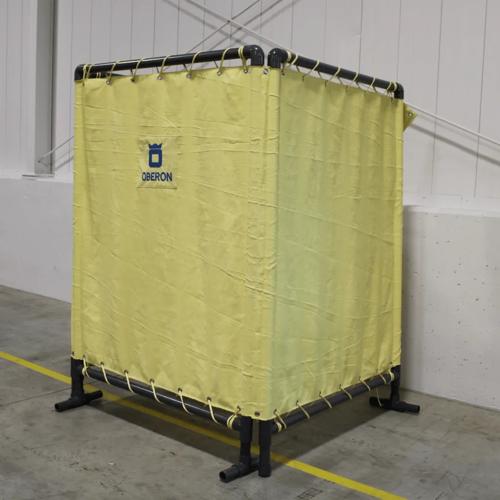 ARC™ Series Arc Flash Curtain Cube - 40KA - Yellow | ARCBKT-40KA-CUBE ...